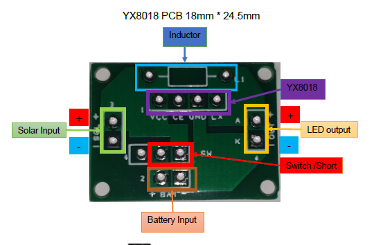 Yx8018 Solar Circuit Schematic